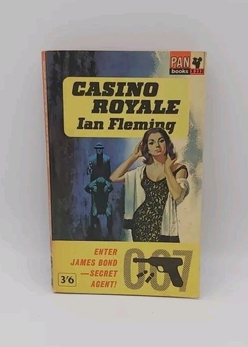 007 James Bond Casino Royale Ian Fleming Vintage Pan Secret Agent Novel ...