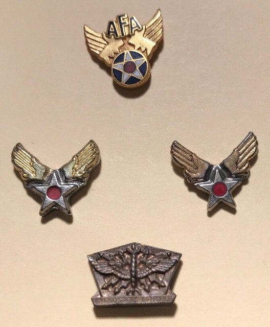 VTG Lot of 4 USAF / AFA US Air Force Association Lapel Hat Tie Pins ...