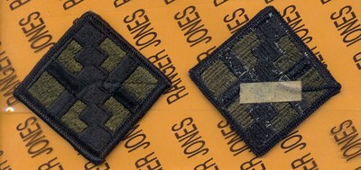 US Army 411th Engineer Brigade Type II OD Green & Black uniform patch m ...