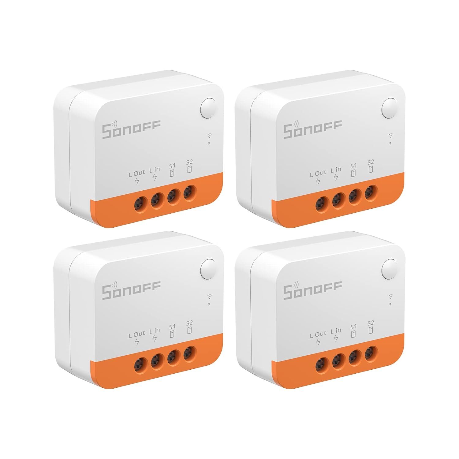 SONOFF ZBMINIL2 Zigbee Smart Switch, Pack of 4, Extreme 2-Way Smart ...