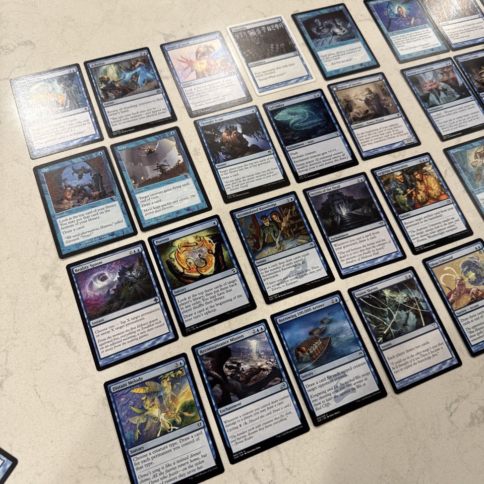 Magic the Gathering MTG Blue Commander Staples 40 Cards | eBay