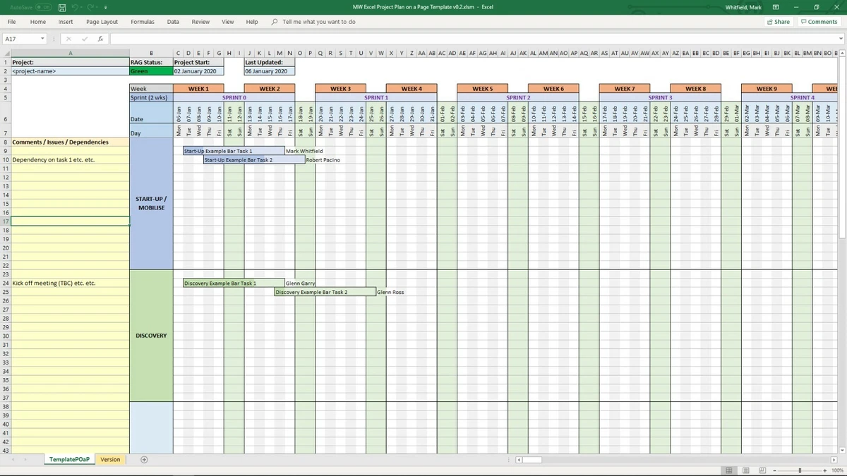 Excel Templates For Project Management