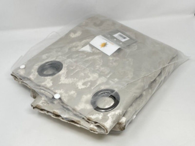 SunSmart Mirage 50" x 95" Knit Damask Total Blackout Window Panel ...