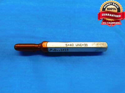 5 40 UNC 3B STI HELICOIL THREAD PLUG GAGE #5 .125 GO ONLY P.D. = .1413 ...