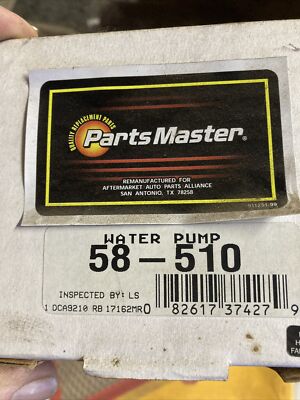 58-510 Partsmaster Engine Water Pump Free shipping Free returns | eBay