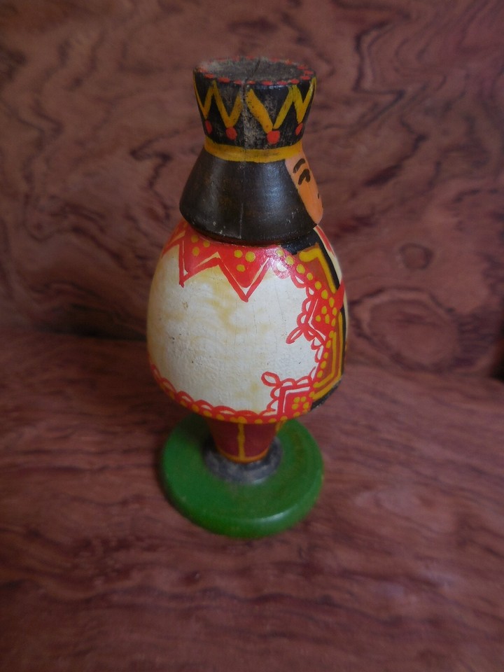 RARE Vintage Nesting Dolls Made In Polonia,Wood Figurine carved hand ...