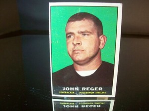 John Reger Topps 1961 Card #110 Pittsburgh Steelers NFL Football | eBay