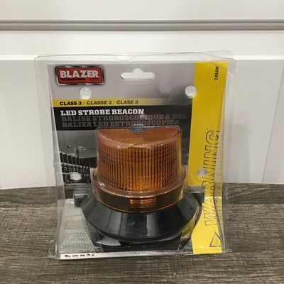 12V LED ALERT BEACON • ORANGE AMBER EMERGENCY STROBE LIGHT Magnetic ...