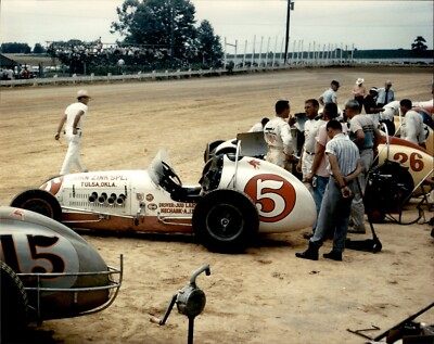 July 20, 1958 Jud Larson (won Race) A.J. Foyt Racing Photo 8X10 Print ...