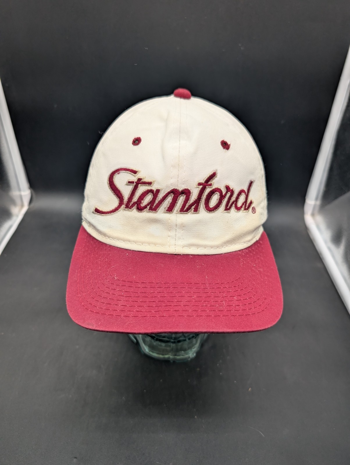 90s Vintage Stanford University Sports Specialties Script Logo White ...
