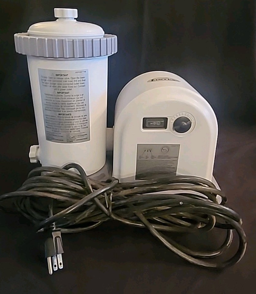 Intex Krystal Clear Pool Filter Pump Only Model 635T 1500 Gph 110-120V ...