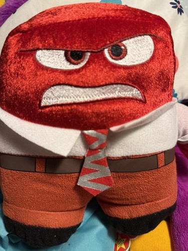 Disney Pixar Inside Out “Anger” Plush Backpack – 12” Zipper Bag – 2015 ...