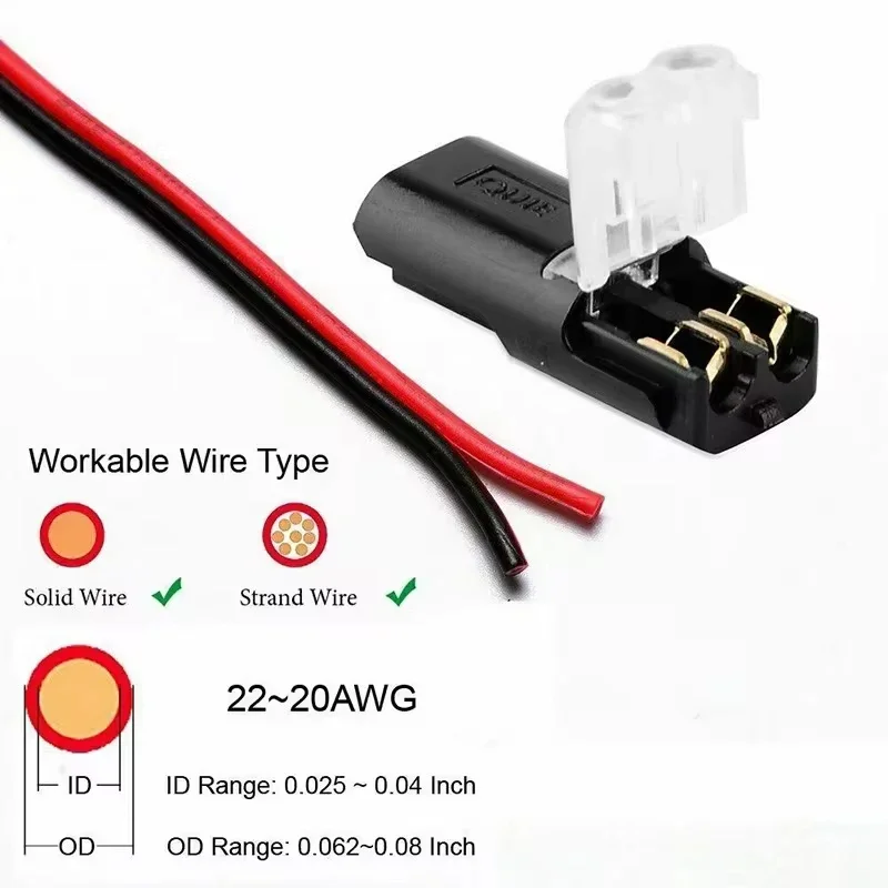 10-50Pcs 2Pin Way Plug Car Electrical Connector Wire Cable Automotive ...