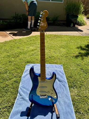 American 2022 Fender Ultra Strat- Cobra Blue- Mint Condition! | eBay