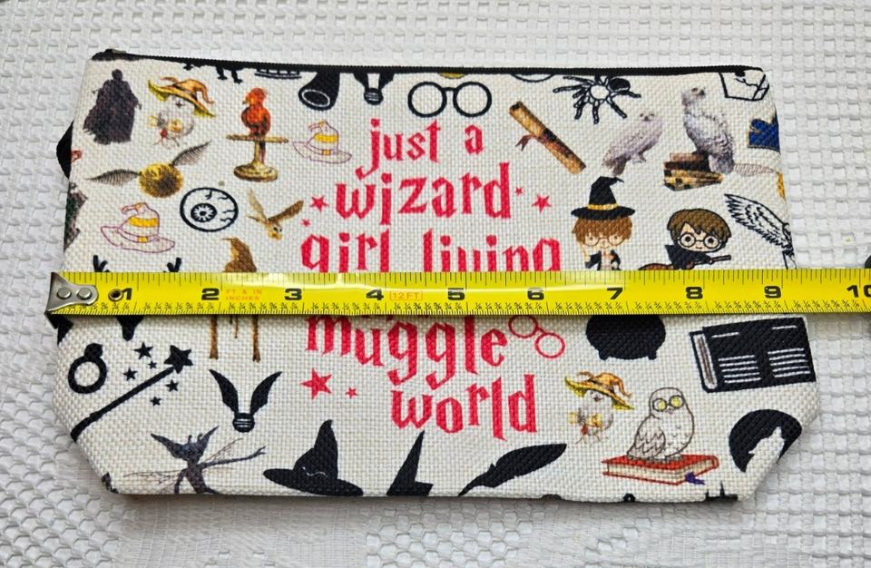 JUST A WIZARD GIRL IN A MUGGLE WORLD Pouch/Bag Fun Design NEW | eBay