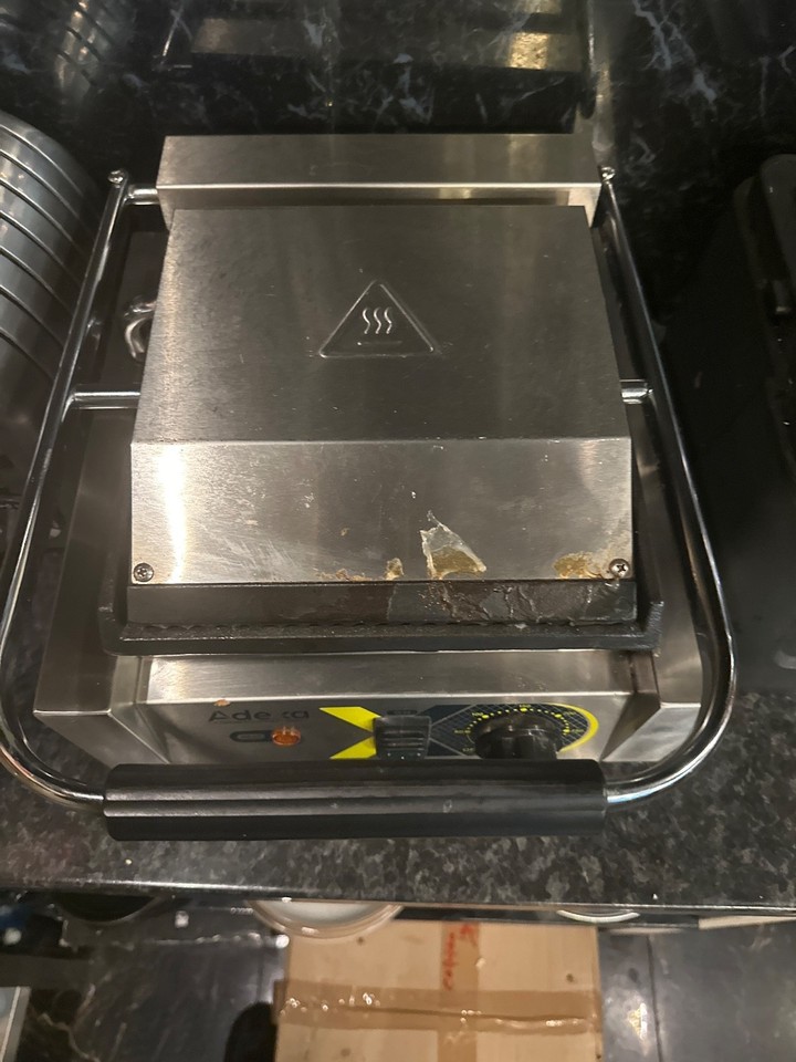 Panini Grill Press Maker Commercial Toaster Machine Sandwich Toastie ...