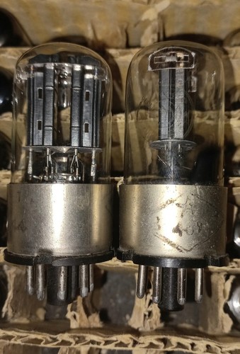 2 x MELZ 6N8S 6SN7 Metal Base Tubes | eBay
