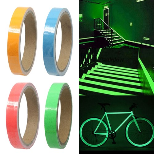 Luminous Fluorescent Tape Night Glow In The Dark Self-adhesive Sticker DIY Decor | eBay