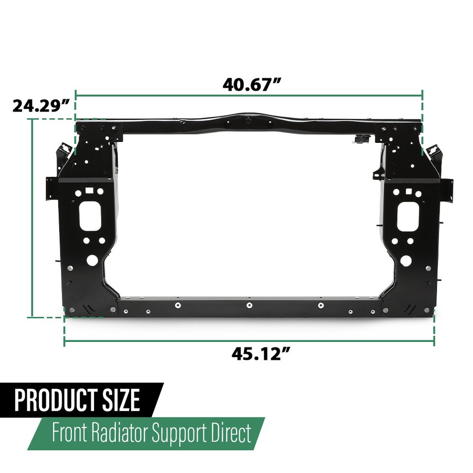 Fit For 2019-2023 Jeep Cherokee Front Radiator Support Core Assembly ...