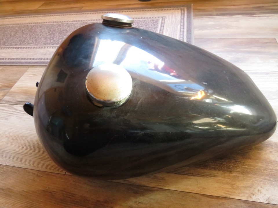 Vintage HARLEY DAVIDSON Black Motorcycle Fuel Gas Tank OEM | eBay