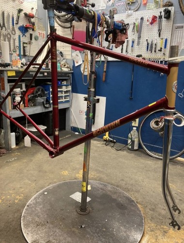 NOS 1983 Schwinn Traveler Road/Touring Bike Frame Set 58cm 4130 Lugged ...