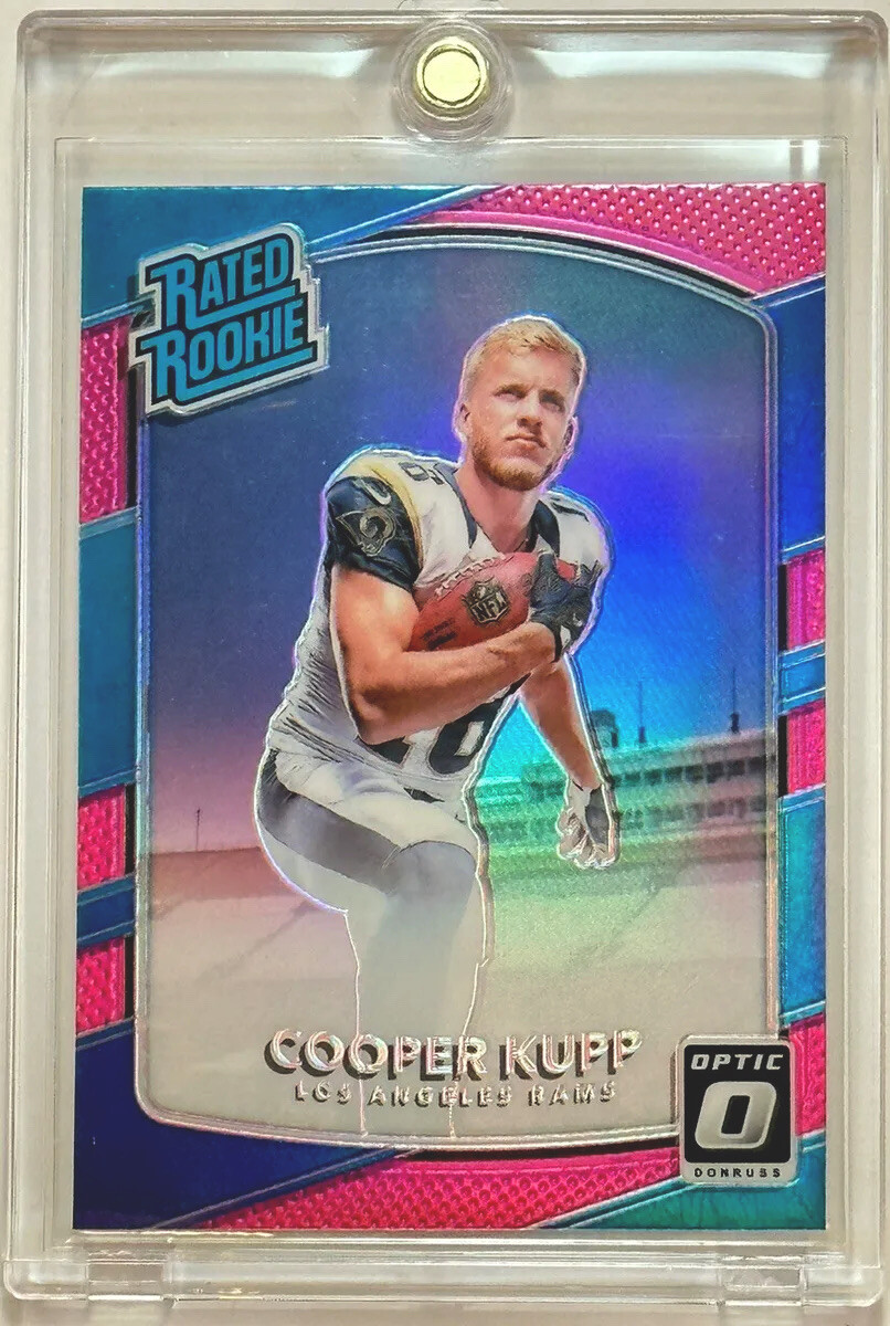 Cooper Kupp RC 2017 DONRUSS OPTIC Rated Rookie Holo Pink Blue Parallel ...