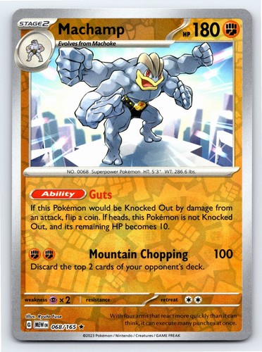 Machamp 068/165 Reverse Holo Scarlet & Violet 151 Pokemon Card - NM ...