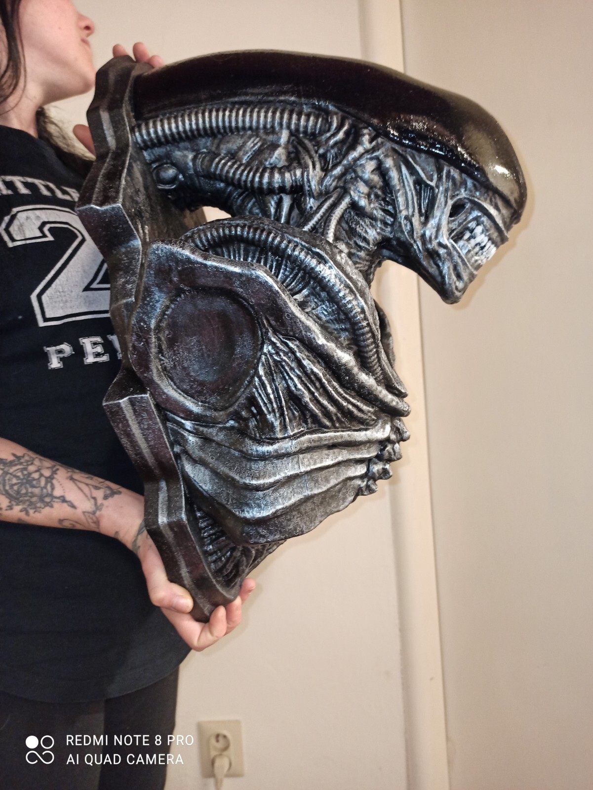 Xenomorph / Alien Bust Statue - mega size , wall mount ,the biggest on ...
