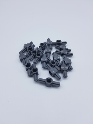 LEGO TECHNIC 20 X AXE PIN CONNECTEUR DARK STONE GREY REF 27940 / ...