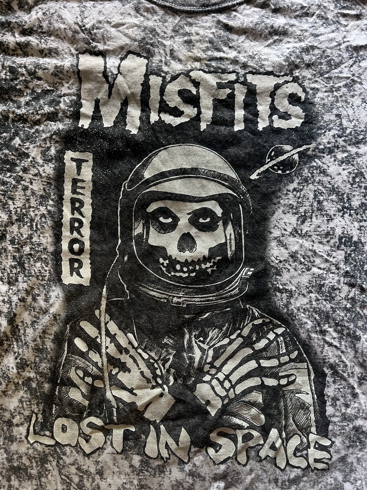 2017 Misfits Band Skull Skeleton Black White Shirt Sz… - Gem