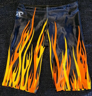 Agon Swim 100% Polyester Youth Racing Jammer "20 " Swimsuit Flames | eBay