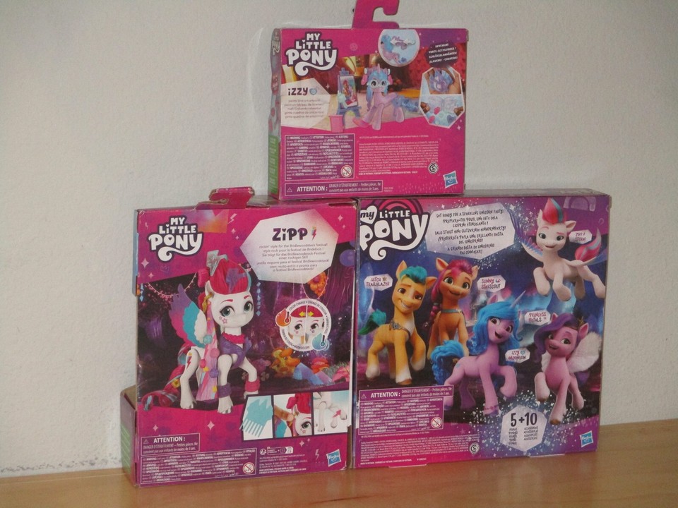 Wholesale My Little Pony Lot of 3 Unicorn Party Zipp Storm Izzy Moonbow ...