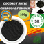 Coconut Shell Charcoal Powder Activated Carbon 100% Pure Organic 100g ...