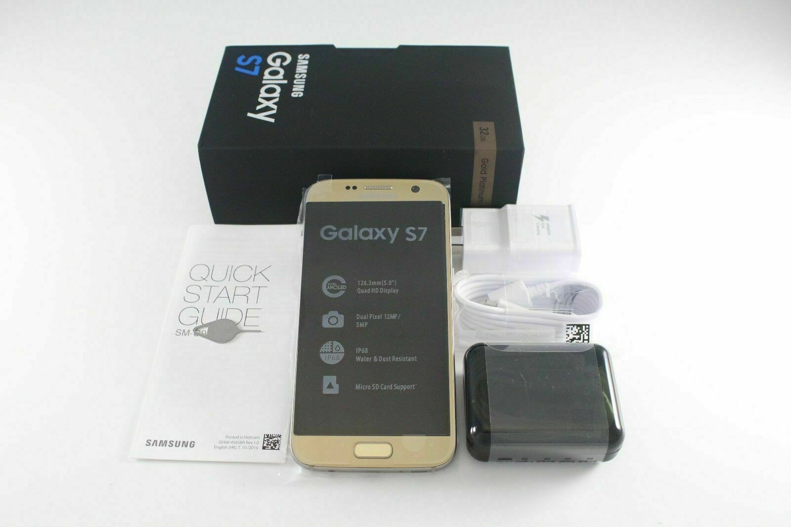 NEW UNLOCKED Samsung Galaxy S7 SM-G930A 32GB WHITE BLACK GOLD G930A AT&T
