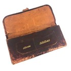 Antique Victorian Railroad Wallet Ticket Stamps Holder Brown Leather ...