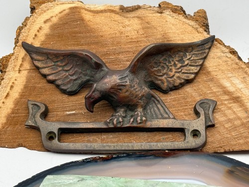 Vintage Original 716 E Edwardian Brass Eagle Mail Slot Frame 3" Opening ...