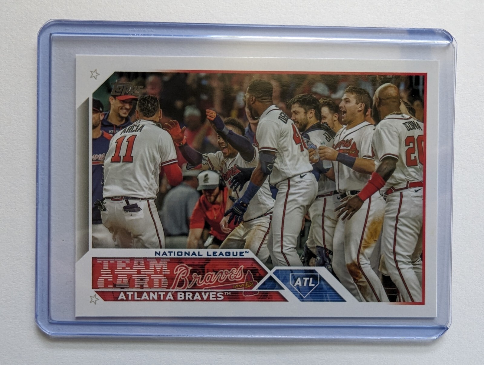 2023 Topps Series 1 National League Atlanta Braves Team Card Truist ...