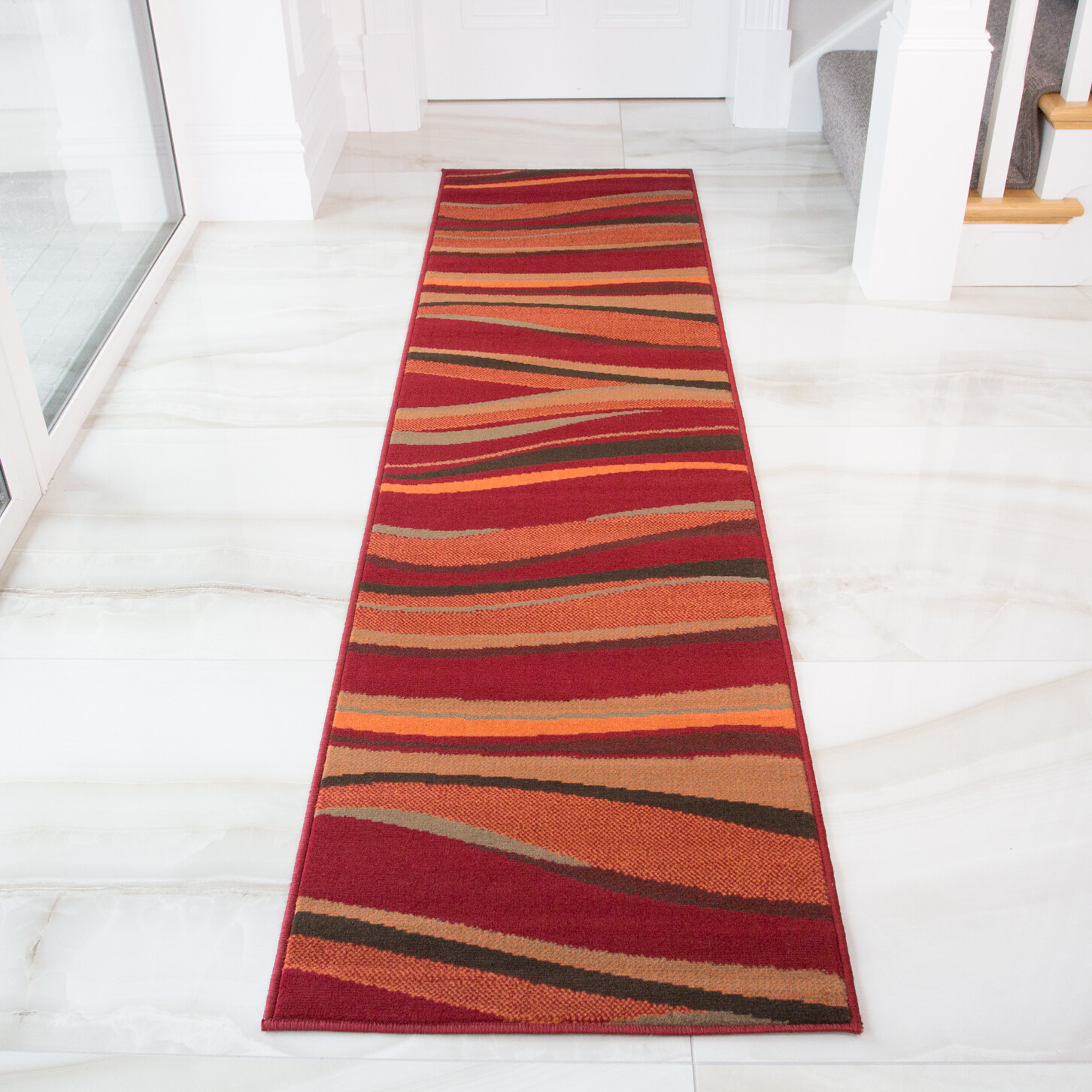 Modern Long Geometric Hallway Runner Rugs 60x240cm Narrow Hall Carpet ...