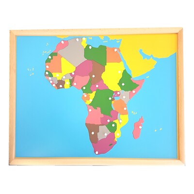 Puzzle Map of Africa - MONTESSORI GEOGRAPHY MATERIALS | eBay