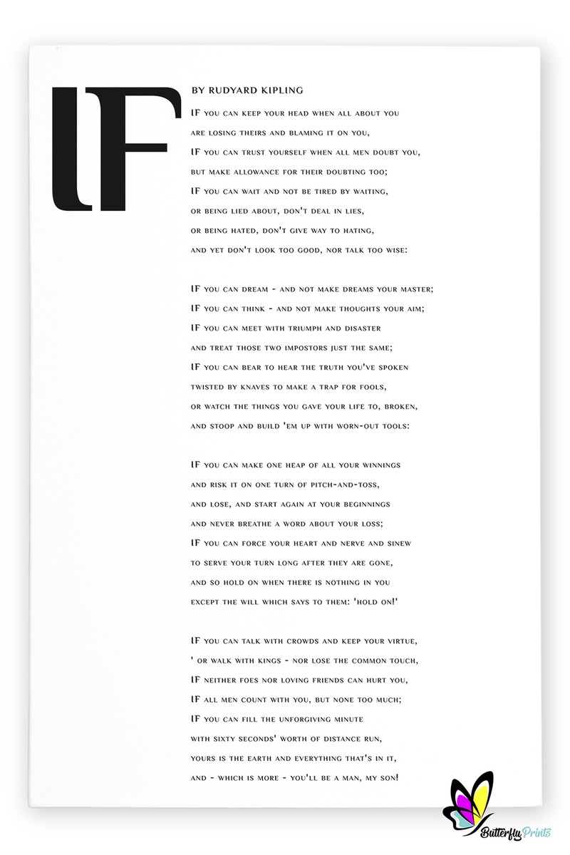 If- By Rudyard Kipling Cheap Sale | emergencydentistry.com