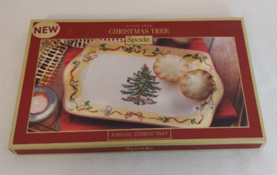 Spode 2012 Christmas Tree Annual Dessert Tray New NIB Holiday Baking | eBay
