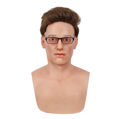 IMI Realistic Silicone Young Man Mask Crossdresser Face Headwear ...