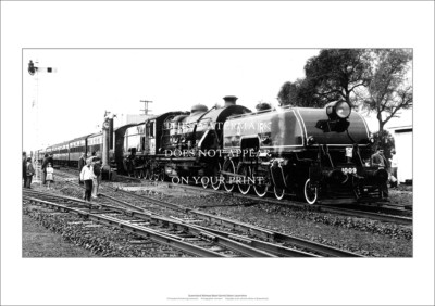 Queensland Railways Beyer-Garratt Locomotive A3 Art Print – 42 x 29 cm ...