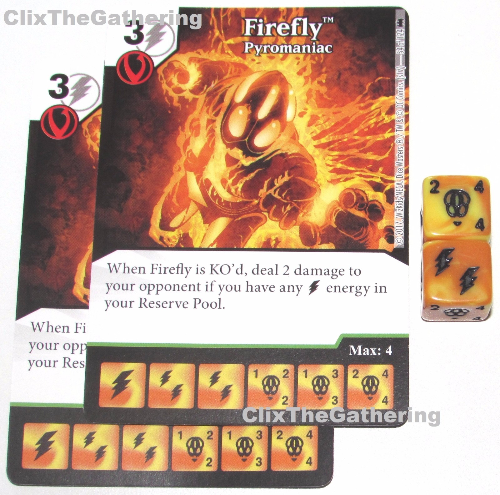 2x FIREFLY: PYROMANIAC 54/124 Batman Dice Masters DC | eBay