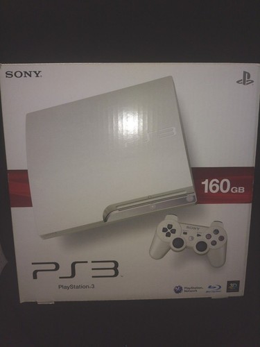 Sony PlayStation 3 PS3 160GB Classic White CECH-2500ALW Complete in Box ...