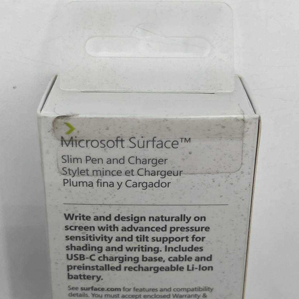 SEALED Microsoft Surface Slim Pen and Charger Black-1853 LLK-00001 | eBay