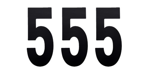 Factory Effex 3pk 8in Number 5 Stickers Black 02-4475 | eBay