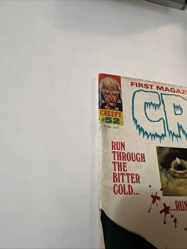 Creepy 52 Warren Horror Comic Book Magazine 1973 Sanjulian Cover Moroto ...