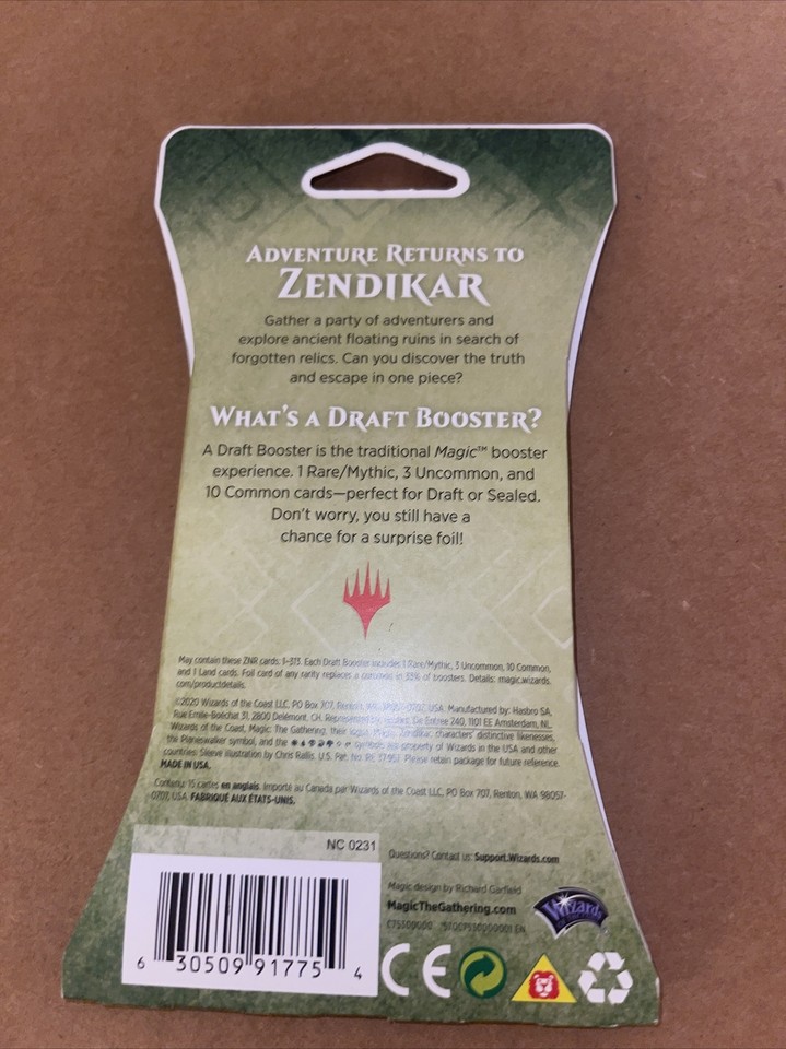 🔥 Magic The Gathering ZENDIKAR RISING 15-card Booster Draft Pack NEW ...