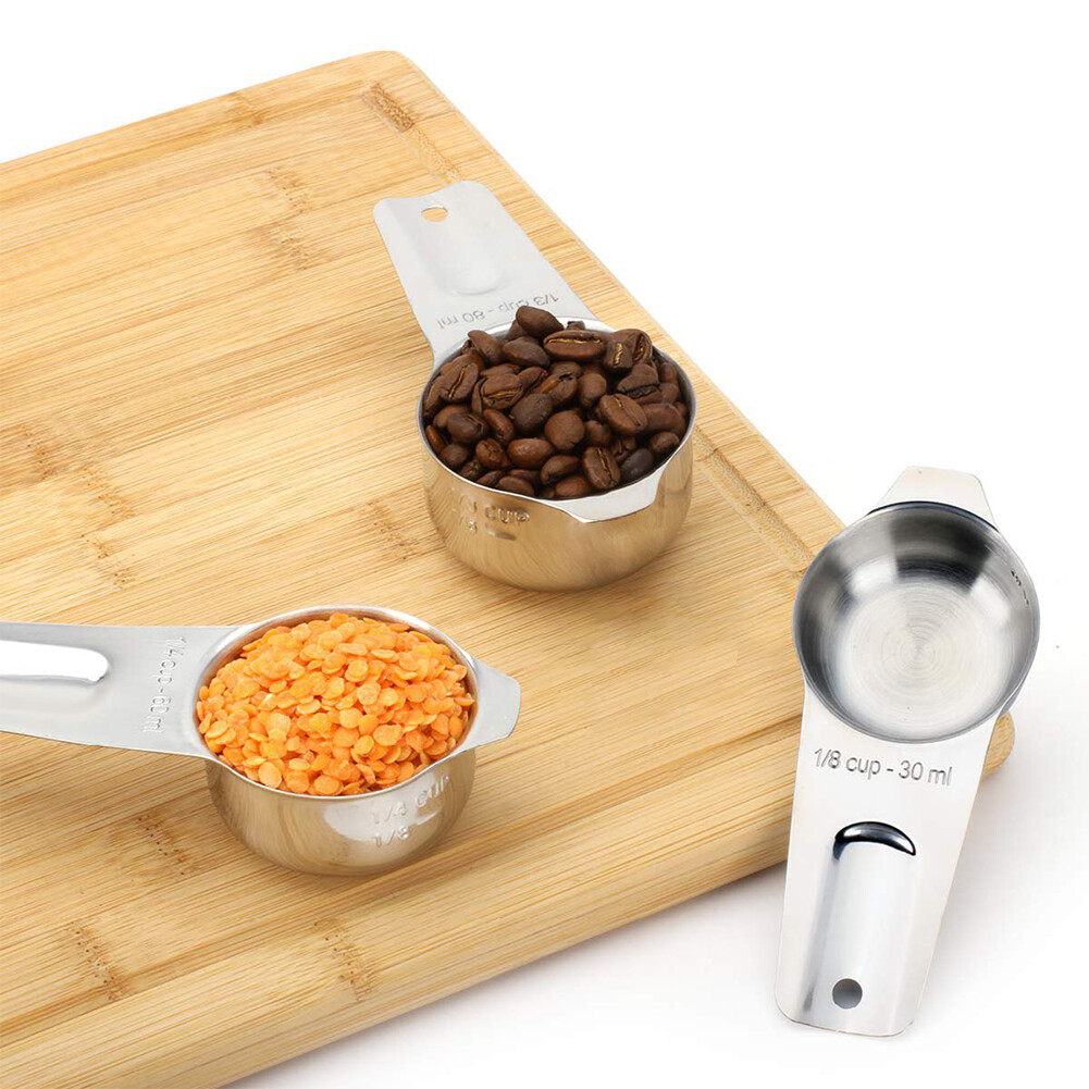 7pcs/set Stainless Steel Universal For Liquid Solid Measuring Spoon ...